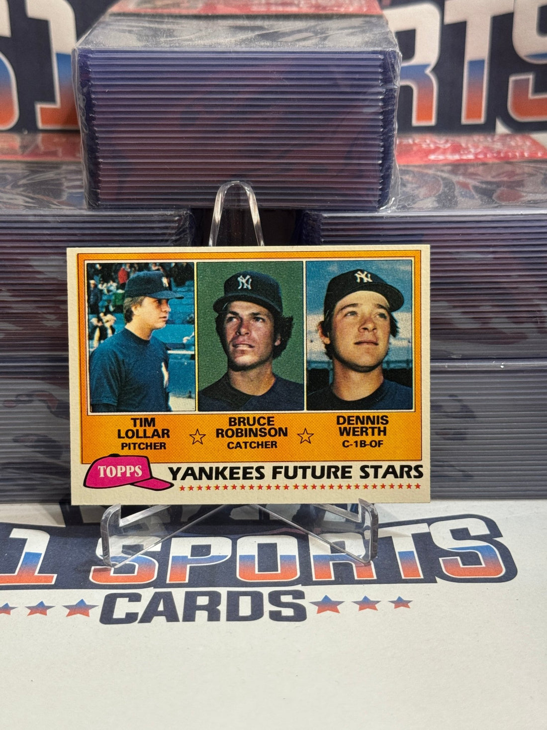 1981 Topps (Future Stars) Tom Lollar, Bruce Robinson, Dennis Werth Roo ...