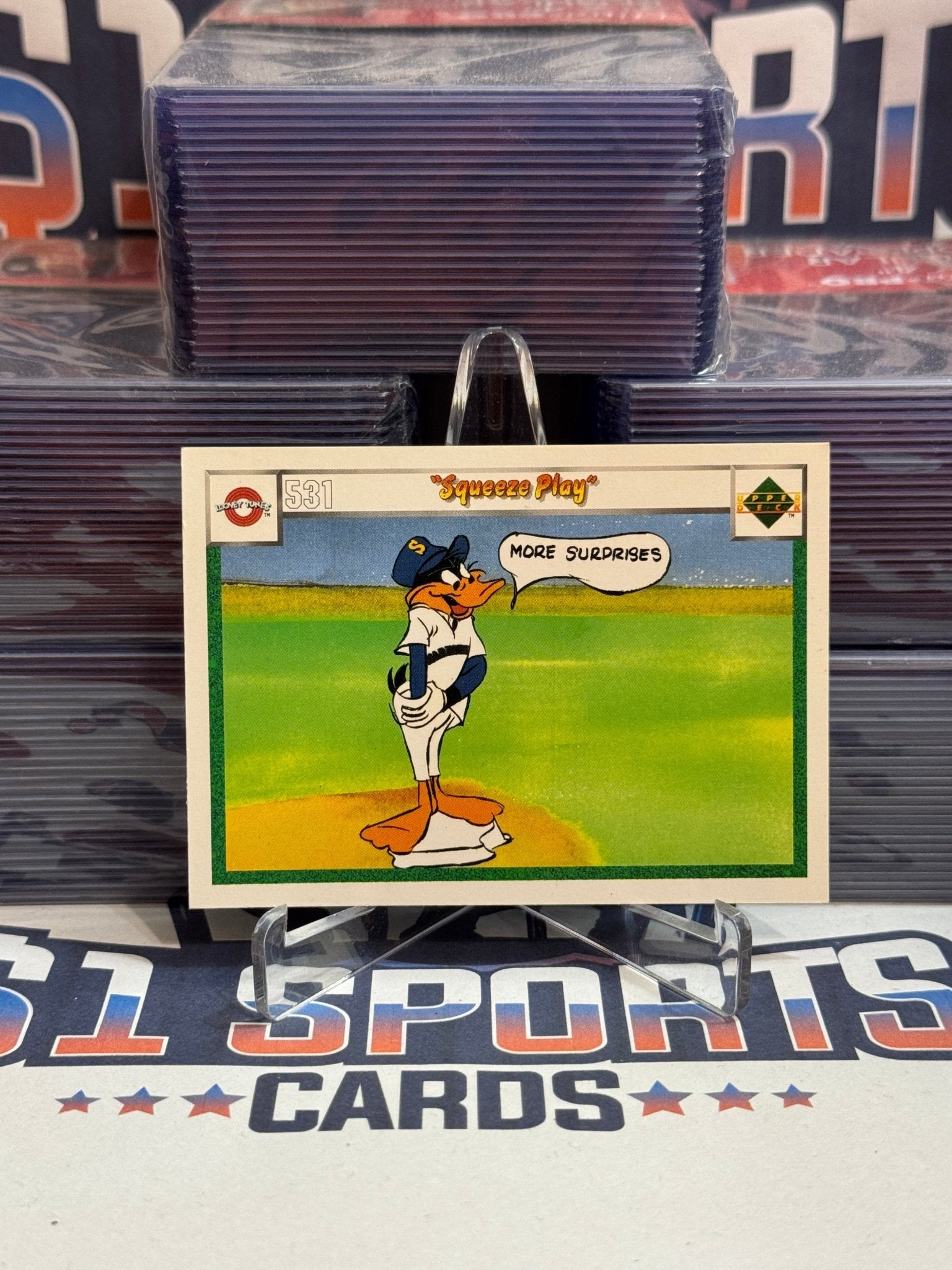 1990 Upper Deck Looney Tunes Comic Ball Daffy Duck #531 – $1 Sports Cards