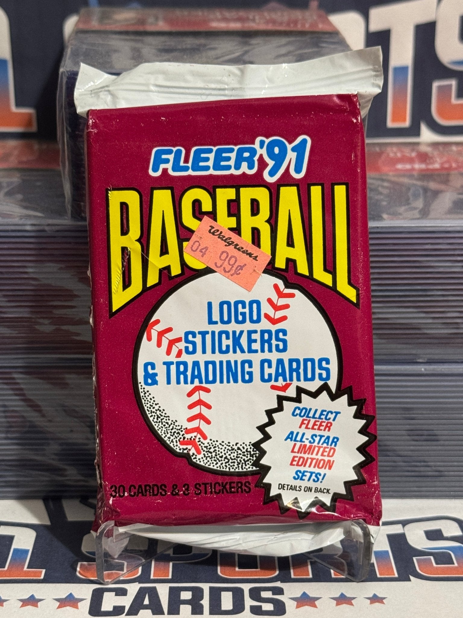 1991 Fleer MLB Baseball Jumbo Pack – $1 Sports Cards
