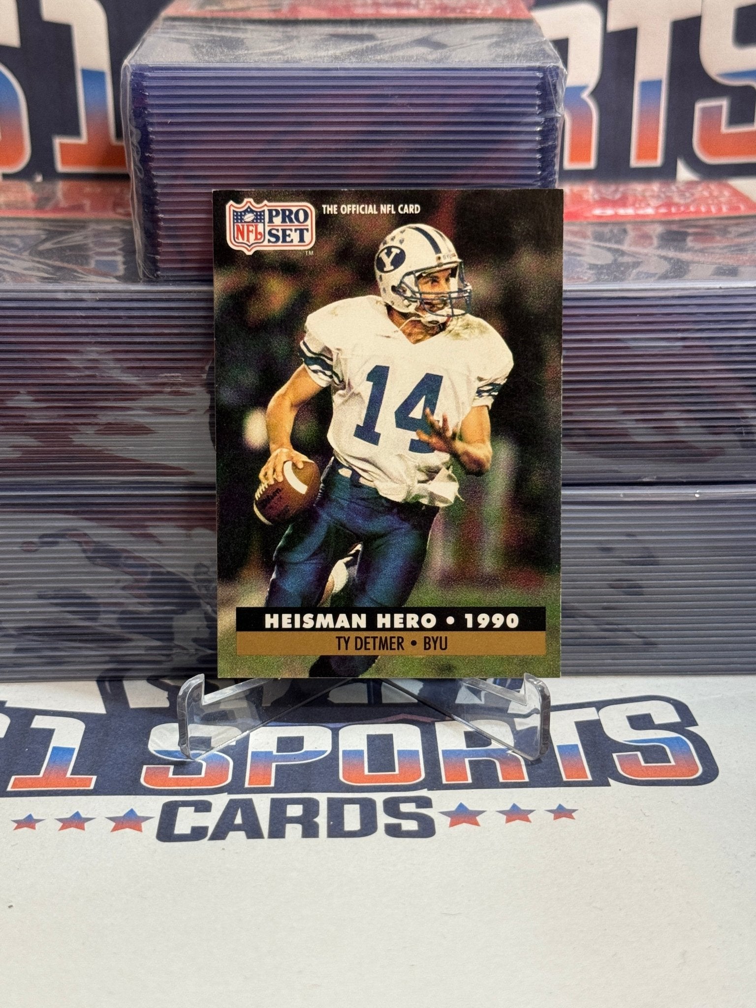 1991 Pro Set (Heisman Hero) Ty Detmer #37 – $1 Sports Cards