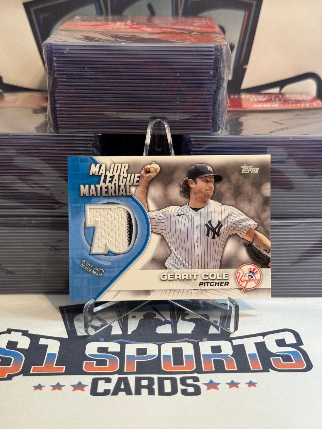 2021 Topps (Major League Materials Relic) Gerrit Cole #MLM-GC – $1 ...