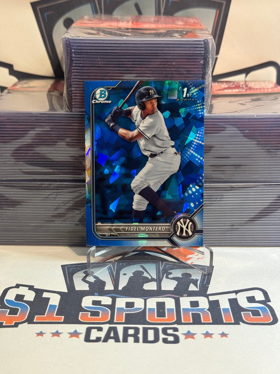 2022 Bowman Chrome Prospects Sapphire (1st Bowman) Fidel Montero #BCP ...