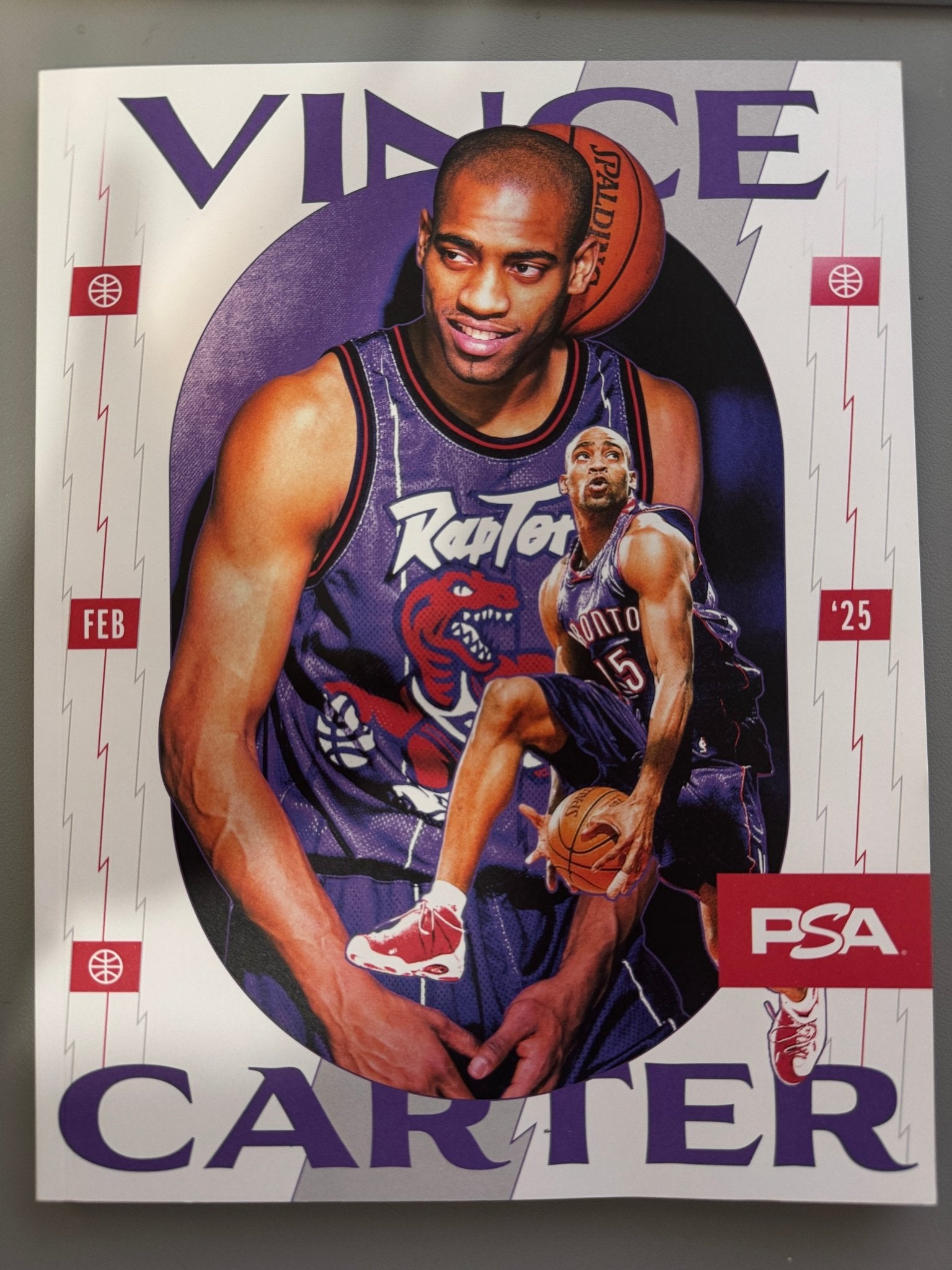 2025 PSA Magazine (February) Vince Carter – $1 Sports Cards