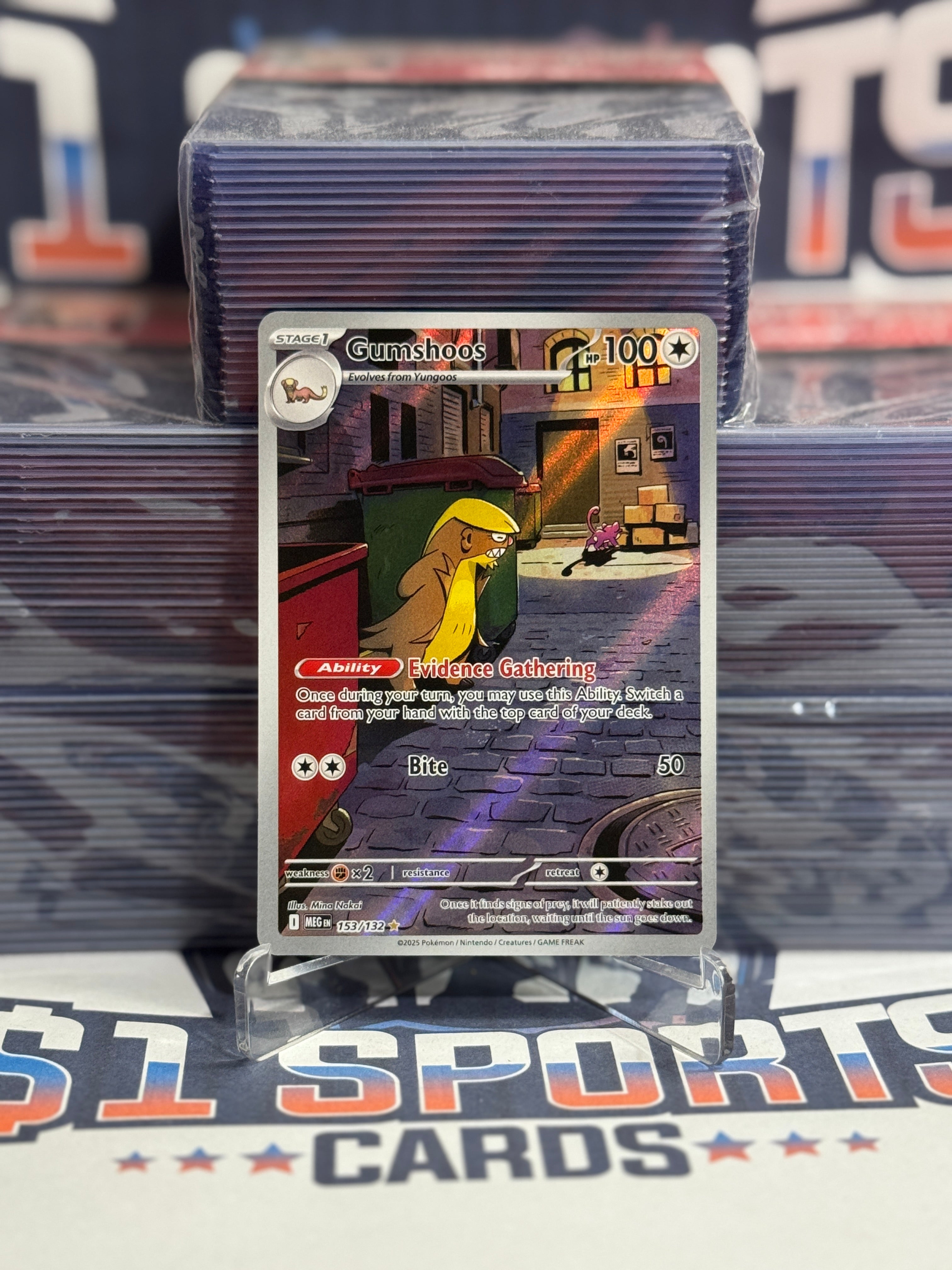 Pokemon TCG: Mega Evolution - Gumshoos (Illustration Rare) #153 – $1 ...