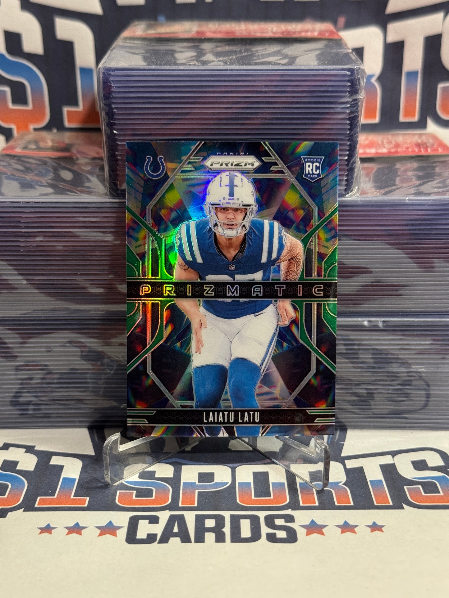 2024 Panini Prizm (Green Prizm, Prizmatic) Laiatu Latu Rookie #5 – $1 ...