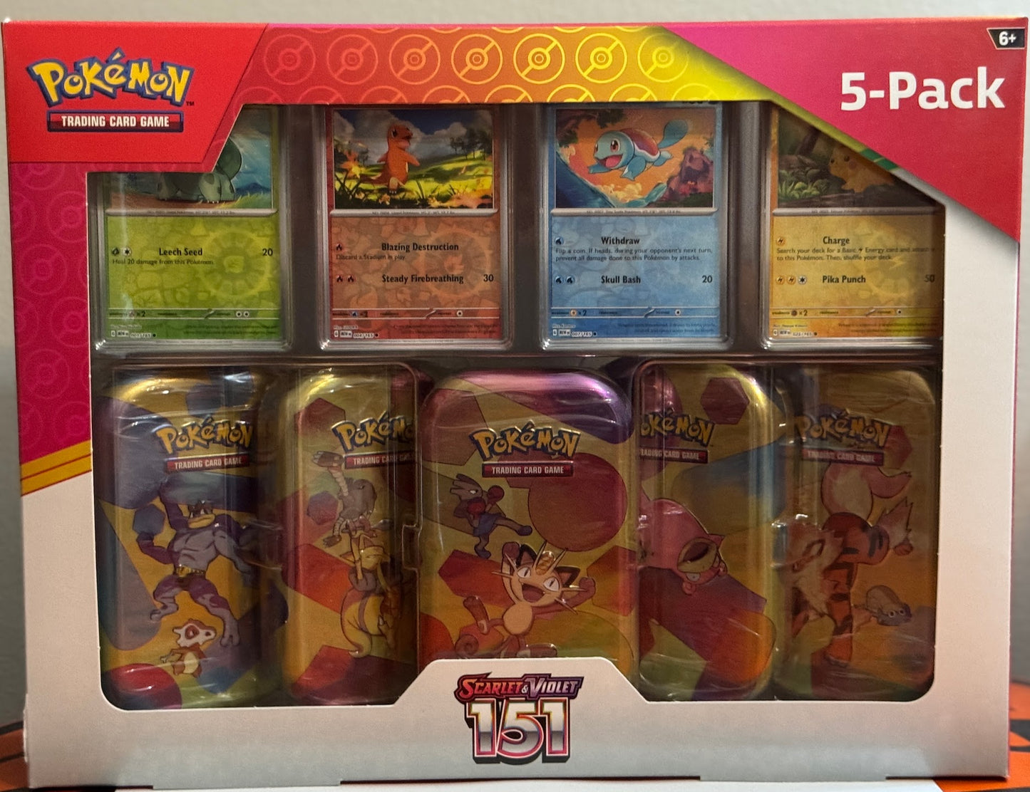 Pokemon TCG: Sealed Scarlet & Violet 151 (Costco) Mini Tin Bundle Box ...