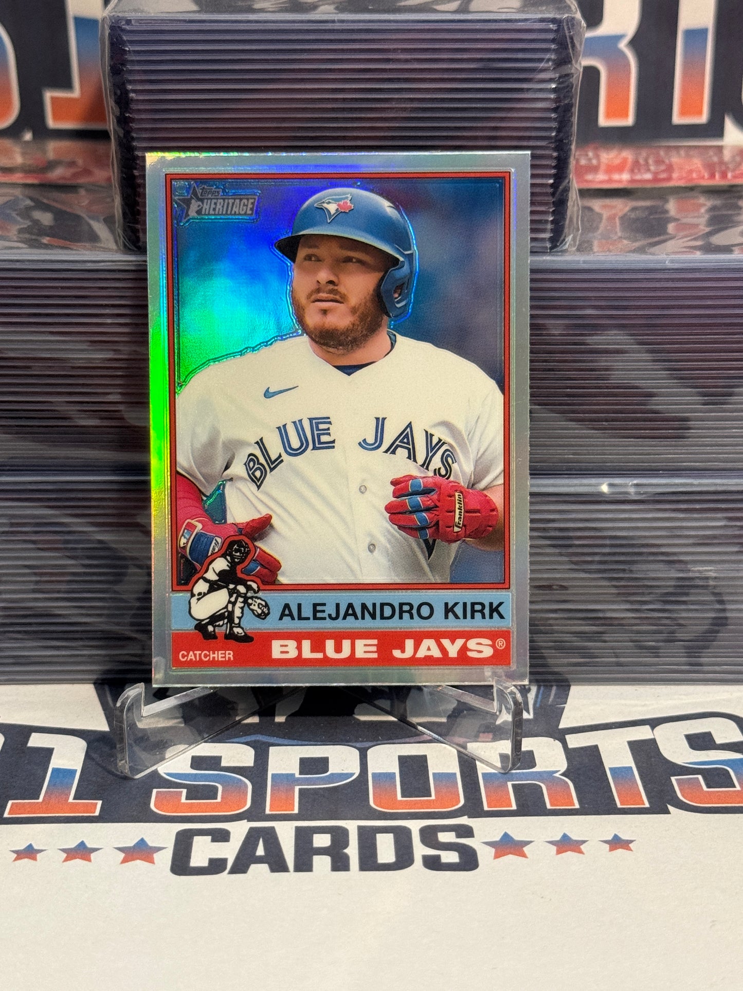2025 Topps Heritage (Refractor, Chrome, Short Print) Alejandro Kirk #4 ...