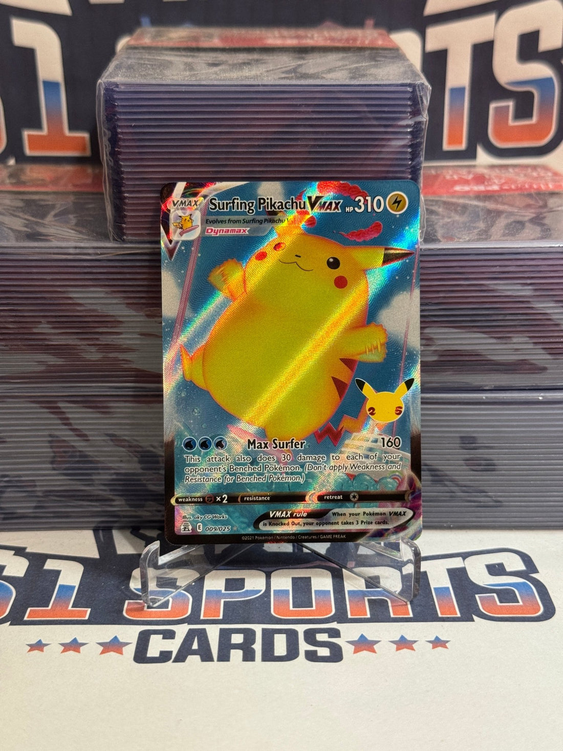 Pokemon TCG: Celebrations - Surfing Pikachu (Ultra Rare) #9 – $1 Sports ...