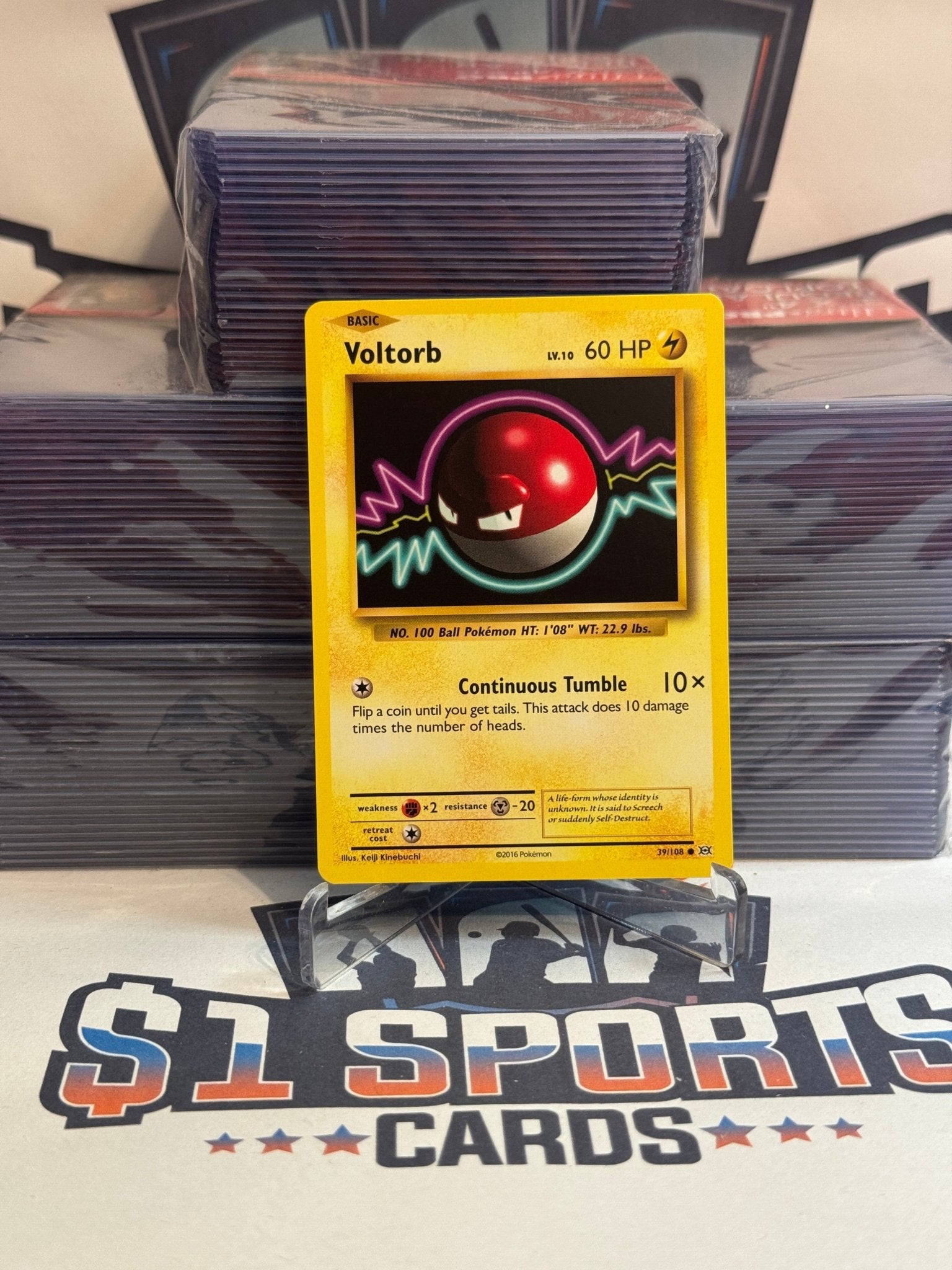 Pokemon TCG: Evolutions Voltorb (Common) #39 – $1 Sports Cards