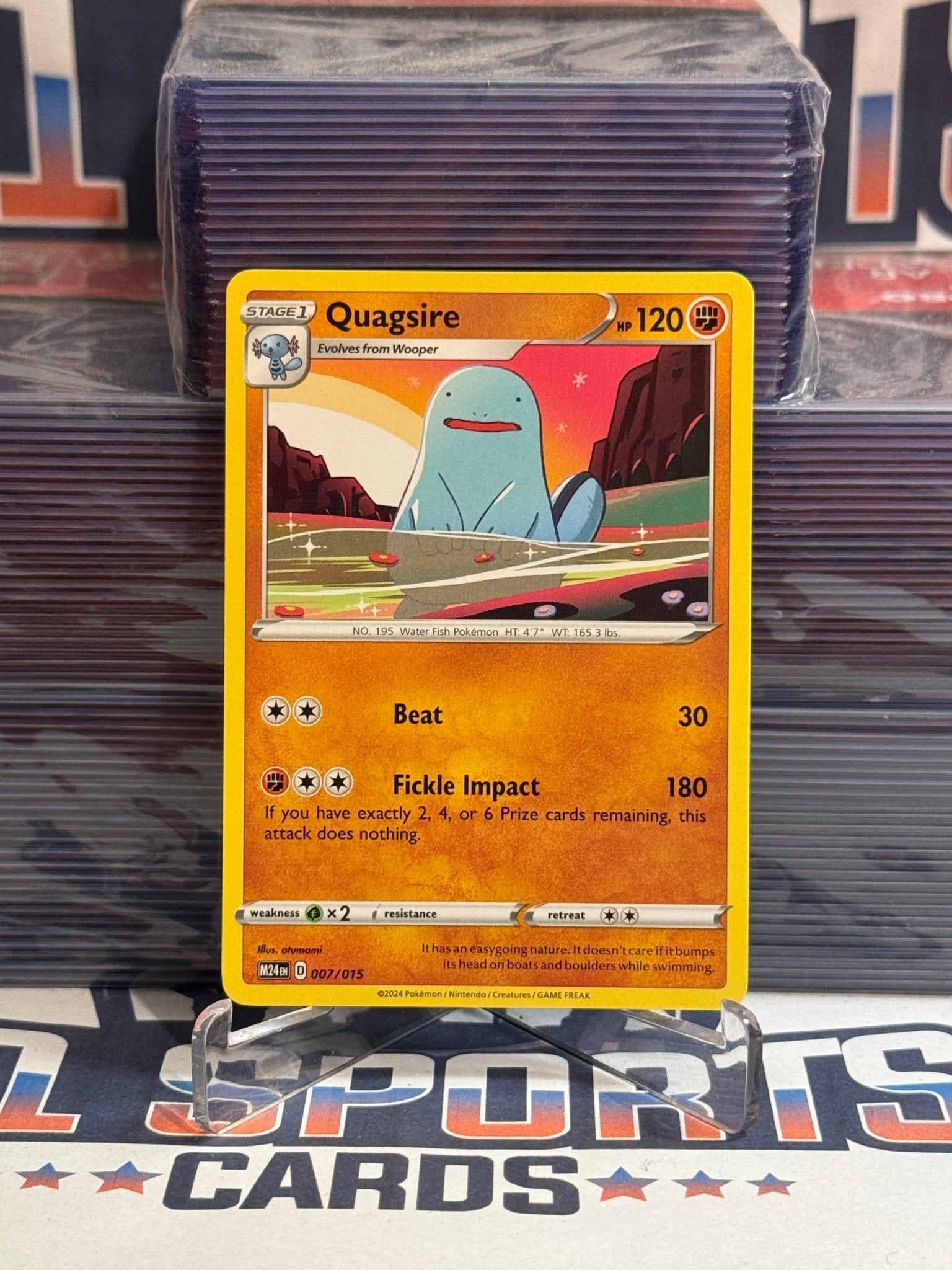 Pokemon TCG: McDonald's (2024) - Quagsire #7 – $1 Sports Cards