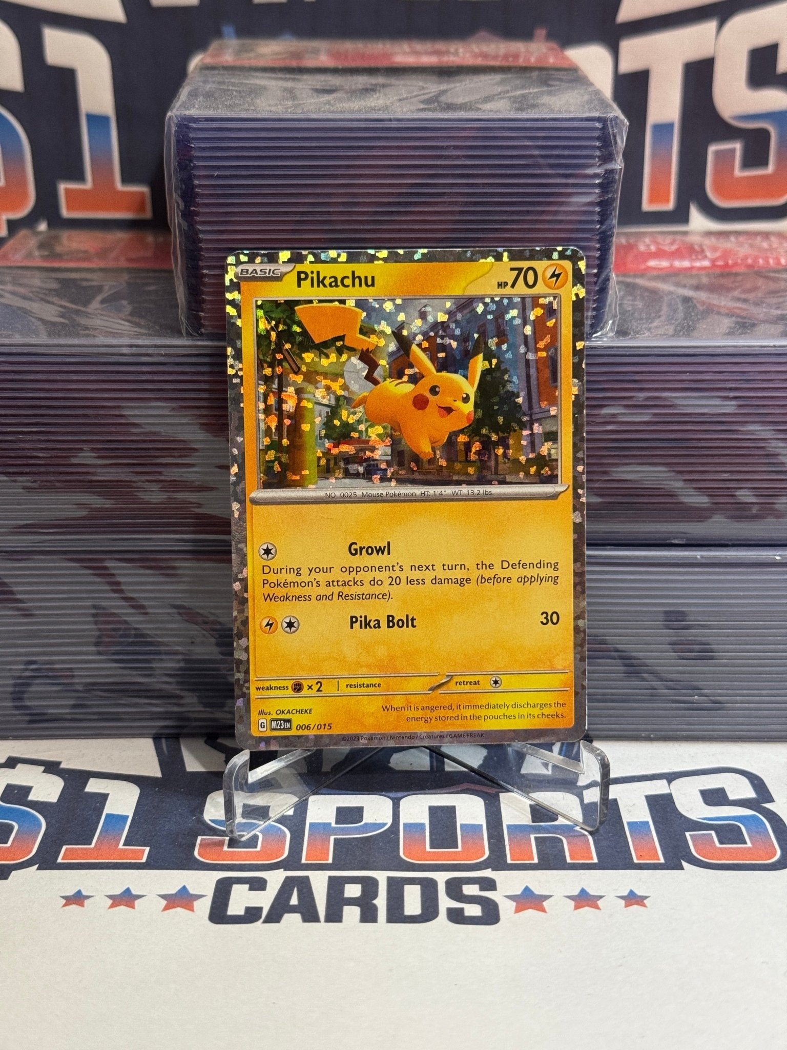 Pokemon TCG: McDonald's - Pikachu (Holo) #6 – $1 Sports Cards