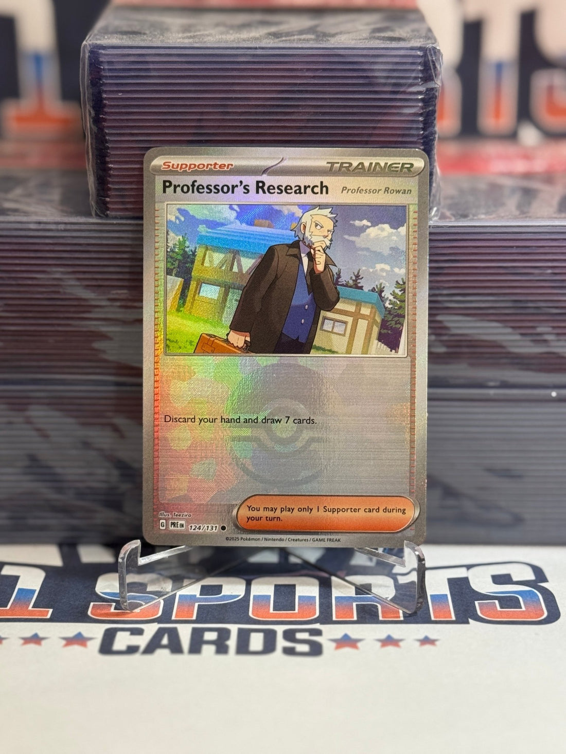 Pokemon TCG: Prismatic Evolutions - Professor's Research (Poke Ball) # – $1 Sports Cards