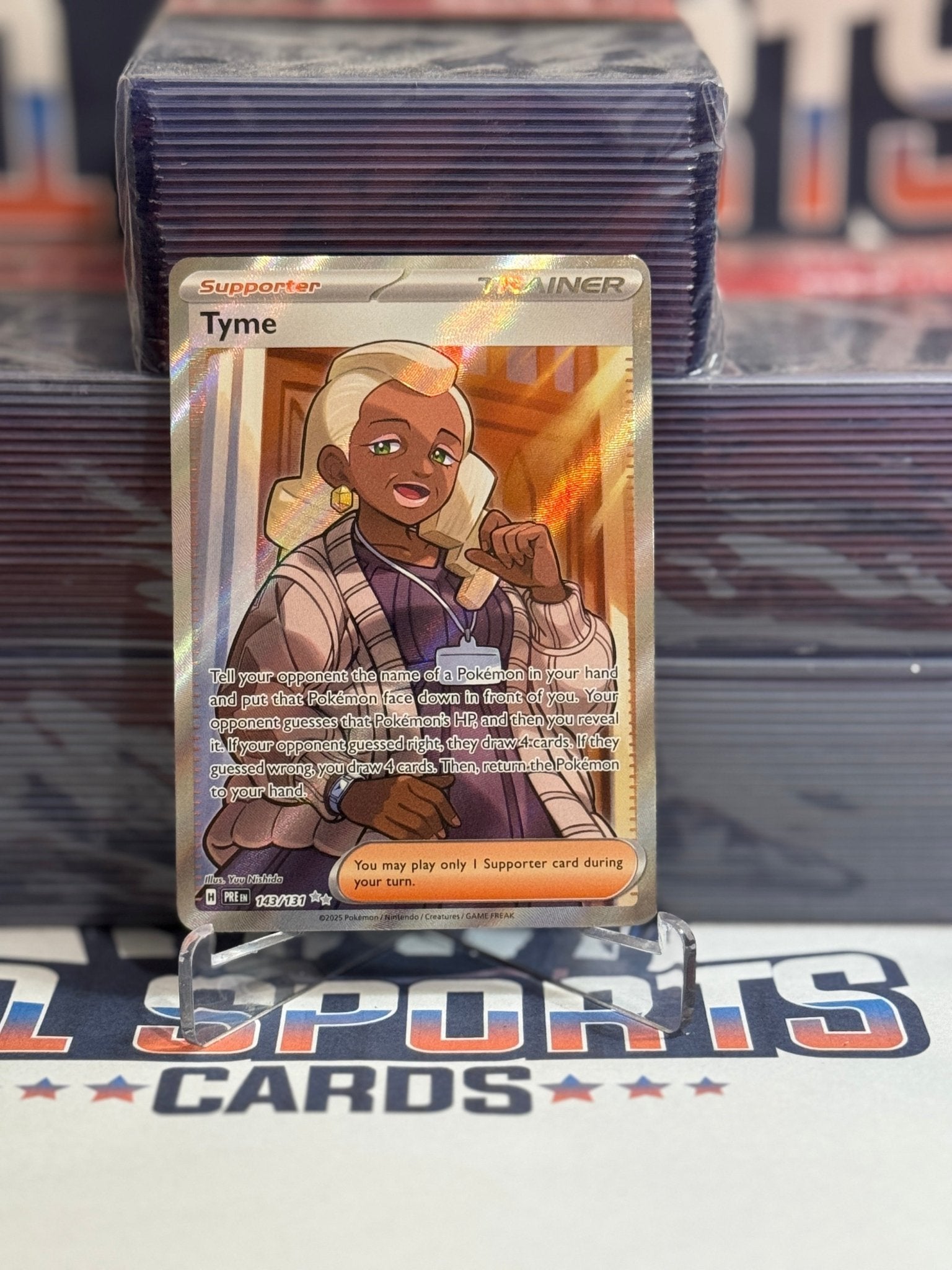 Pokemon TCG: Prismatic Evolutions - Tyme (Full Art, Double Rare) #143 ...