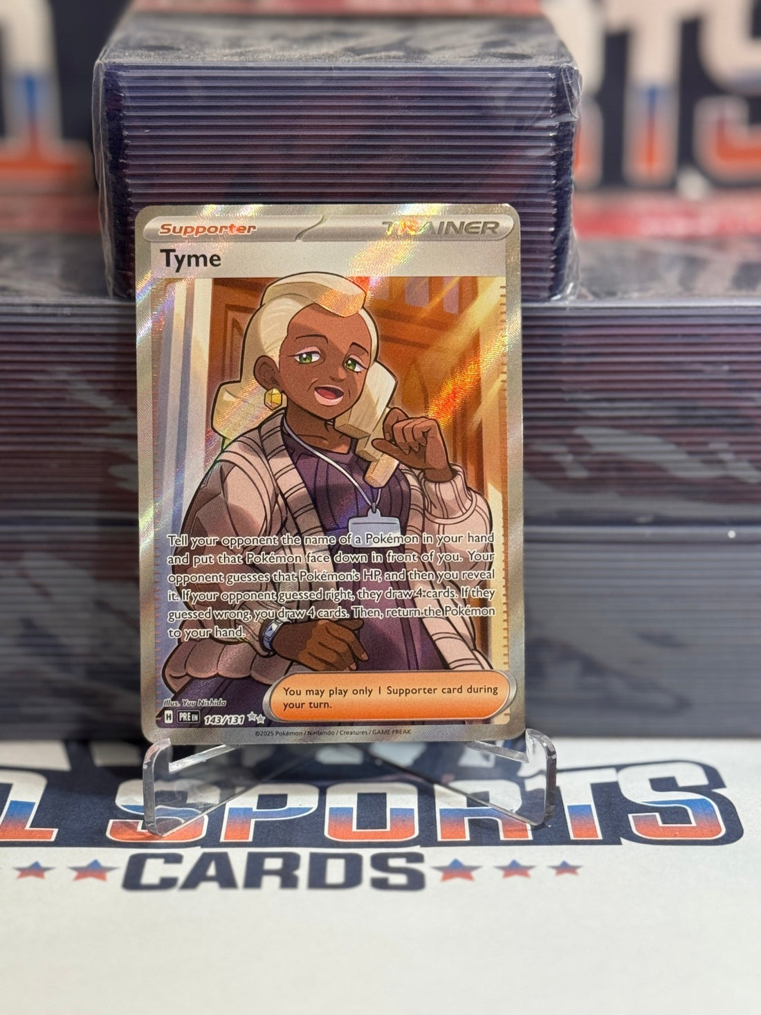 Pokemon TCG: Prismatic Evolutions - Tyme (Full Art, Double Rare) #143 ...