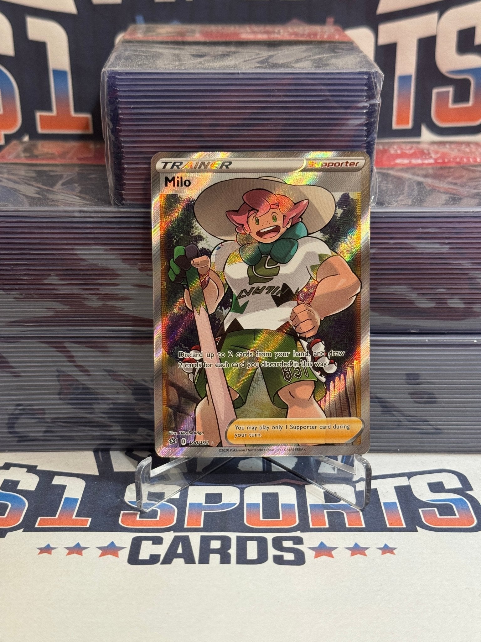Pokemon TCG: Rebel Clash - Milo (Full Art, Ultra Rare) #190 – $1 Sports ...