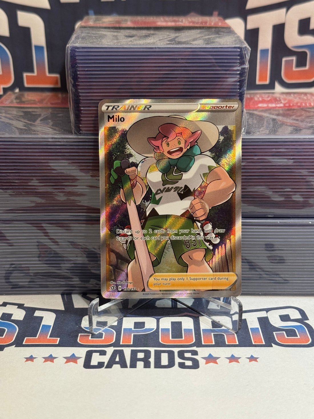 Pokemon TCG: Rebel Clash - Milo (Full Art, Ultra Rare) #190 – $1 Sports ...