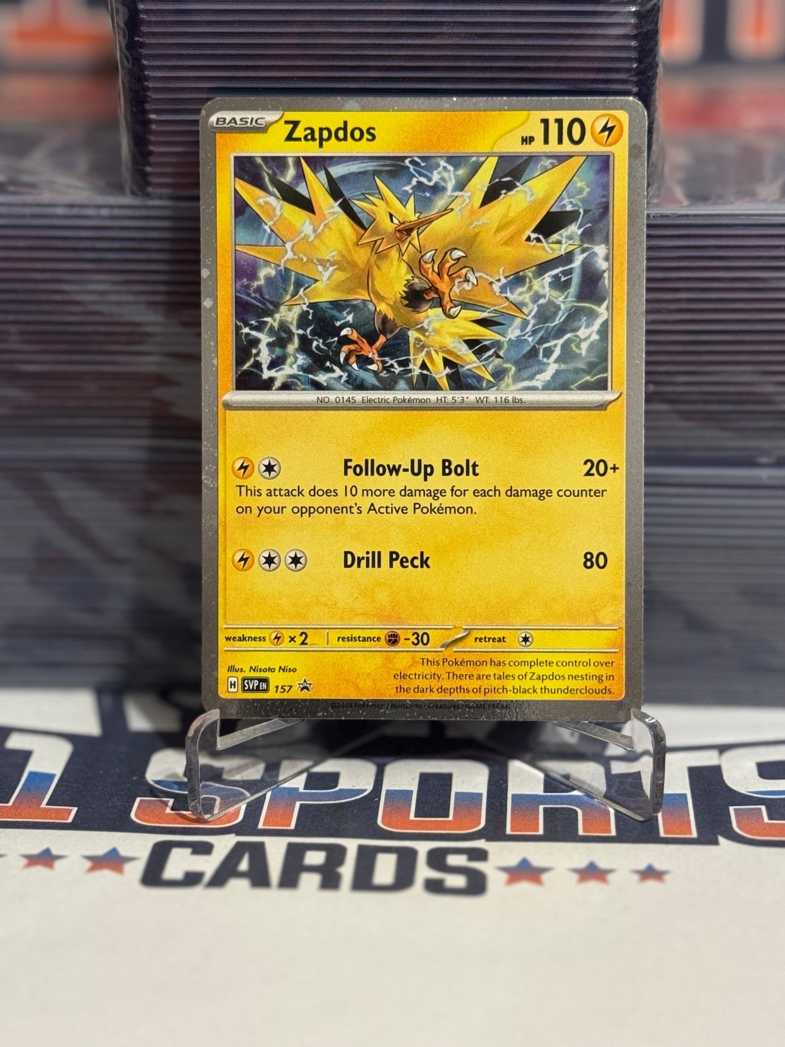 Pokemon TCG: Scarlet & Violet - Zapdos (Promo, Reverse Holo) #157 – $1 ...