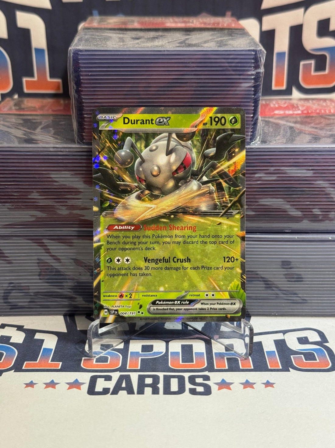 Pokemon TCG: Surging Sparks - Durant EX (Double Rare) #4 – $1 Sports Cards
