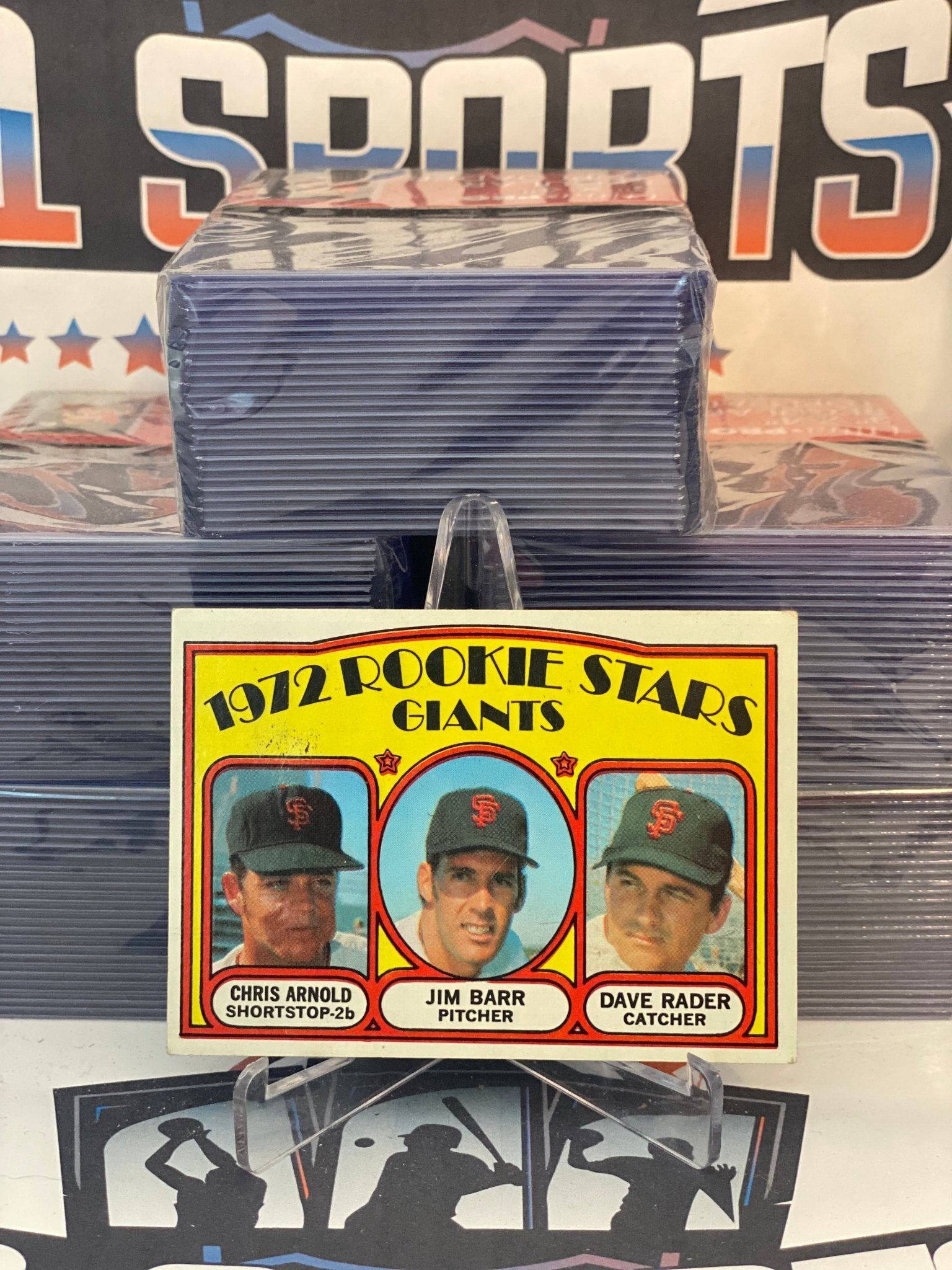 1972 Topps (Rookie Stars) Chris Arnold, Jim Barr, Dave Rader #232 – $1 ...