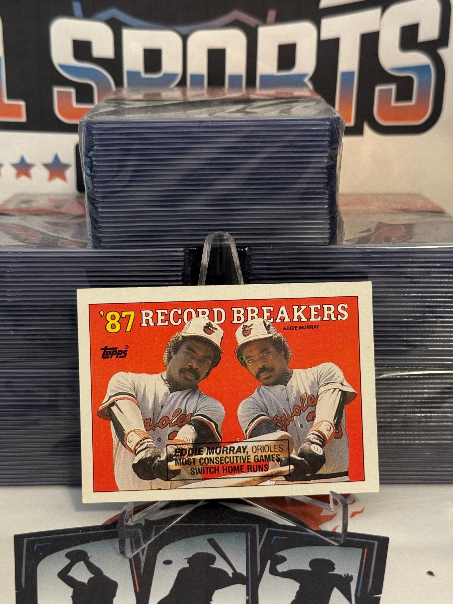 1988 Topps (Record Breaker - Front Label Error) Eddie Murray #4 – $1 ...