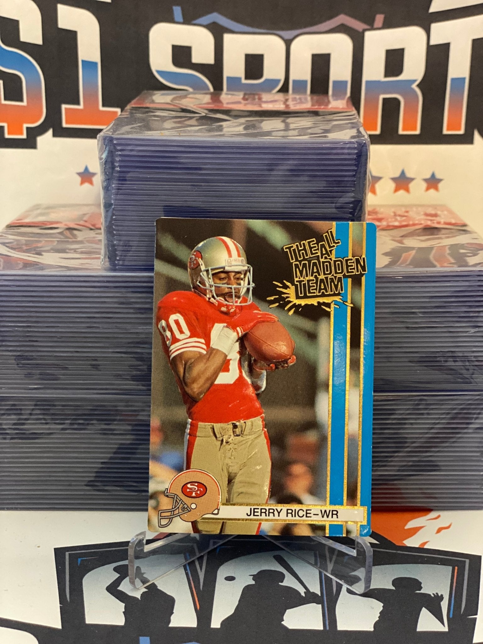 1990 Action Packed (All-Madden Team) Jerry Rice #2 – $1 Sports Cards