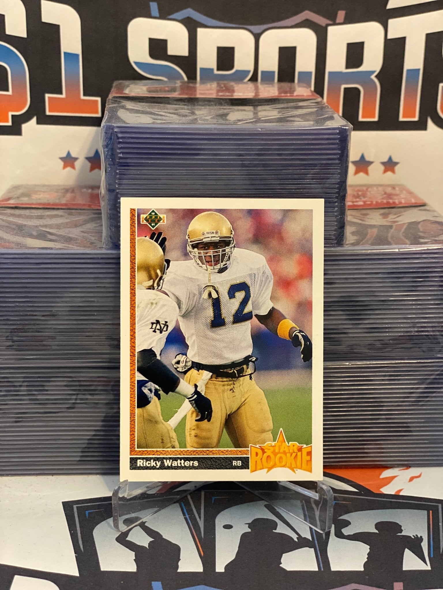 1991 Upper Deck (Star Rookie) Ricky Watters #9 – $1 Sports Cards
