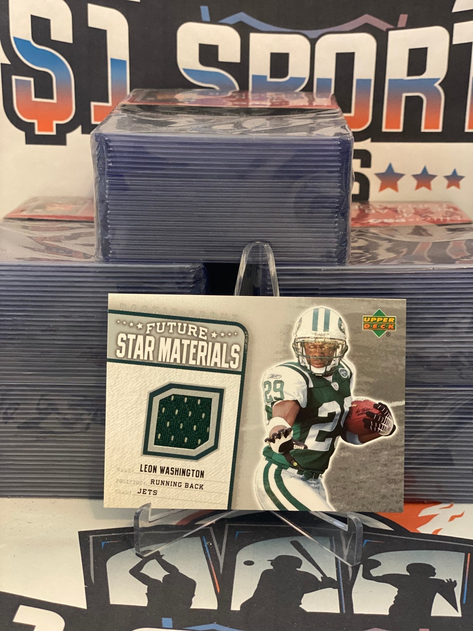 2006 Upper Deck (Future Star Materials Relic) Leon Washington #FSM-LW ...