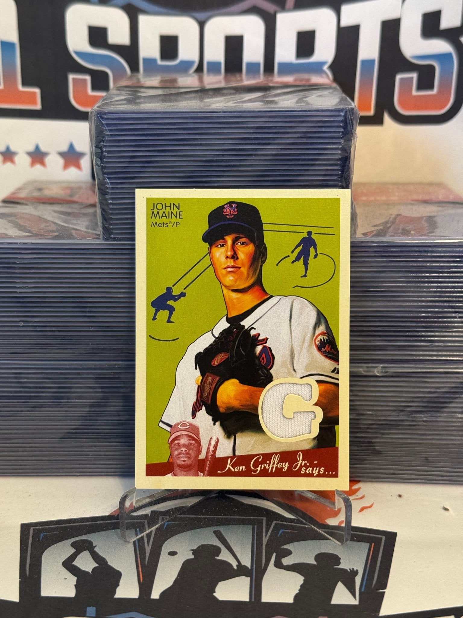 2008 Upper Deck Goudey (Ken Griffey Jr. Says... Relic) John Maine #M-M ...