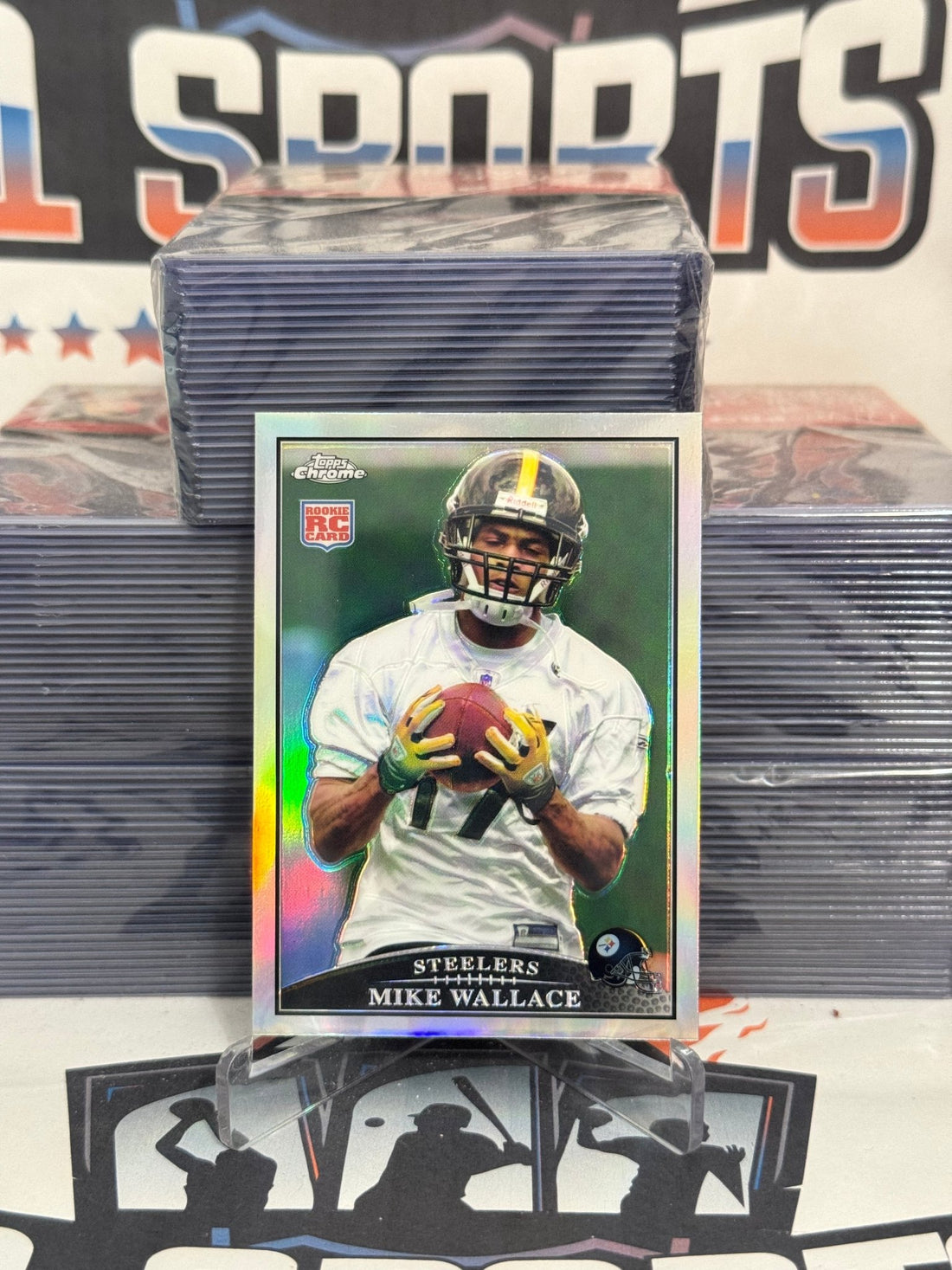 2009 Topps Chrome (Refractor) Mike Wallace Rookie #TC128 – $1 Sports Cards