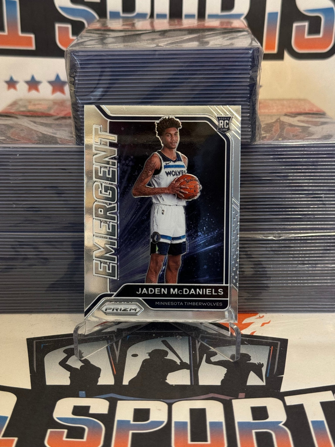 2020 Panini Prizm (Emergent) Jaden McDaniels Rookie #10 – $1 Sports Cards