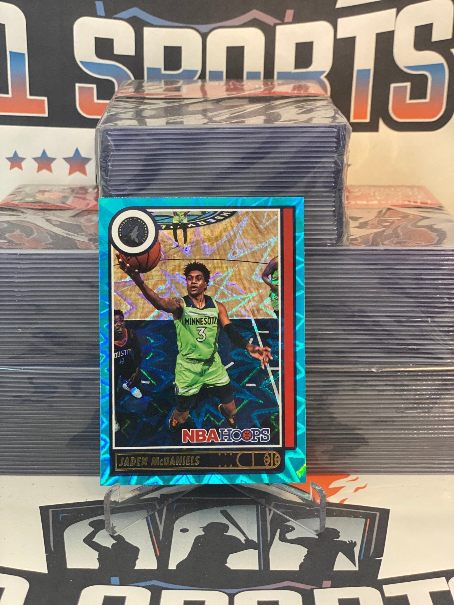 2021 NBA Hoops (Teal Explosion) Jaden McDaniels #191 – $1 Sports Cards