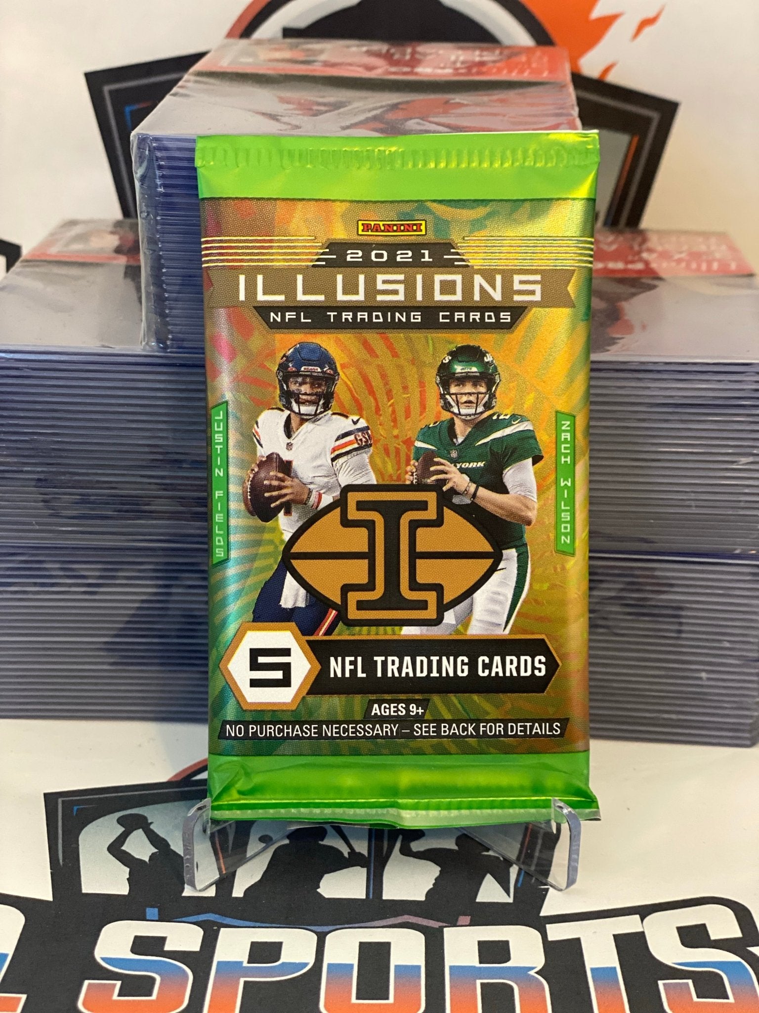 2021 Panini Illusions NFL Football Mega Box Retail Pack – $1 Sports Cards