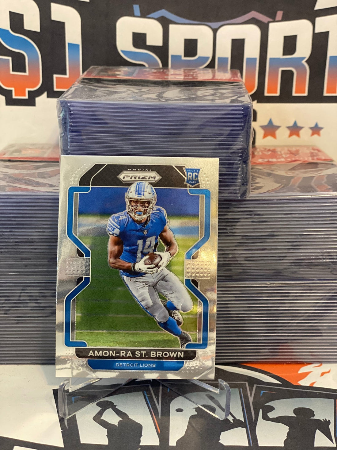 2021 Panini Prizm Amon-Ra St. Brown Rookie #358 – $1 Sports Cards