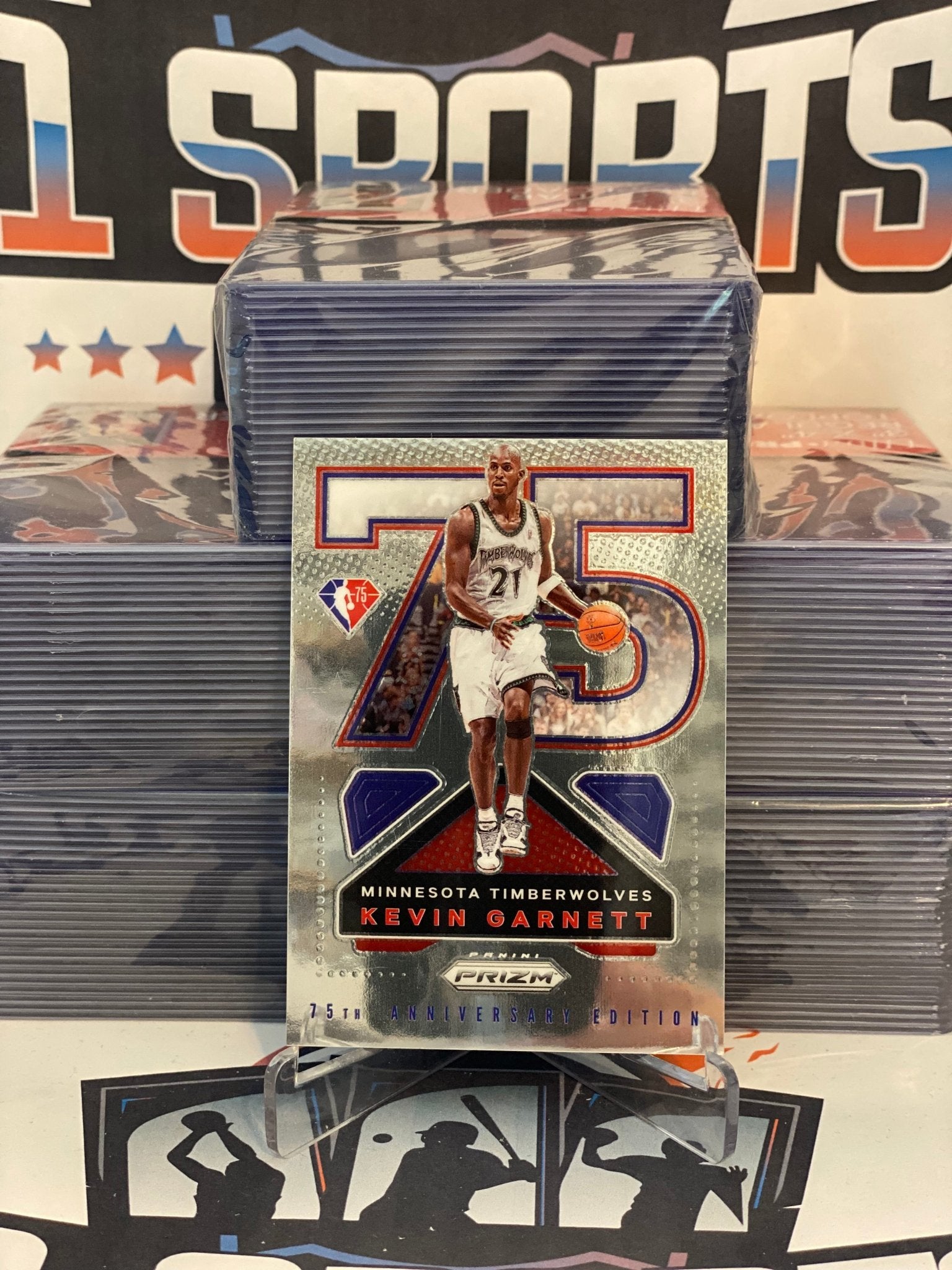 2021 Panini Prizm (NBA 75th Anniversary) Kevin Garnett #22 – $1 Sports ...