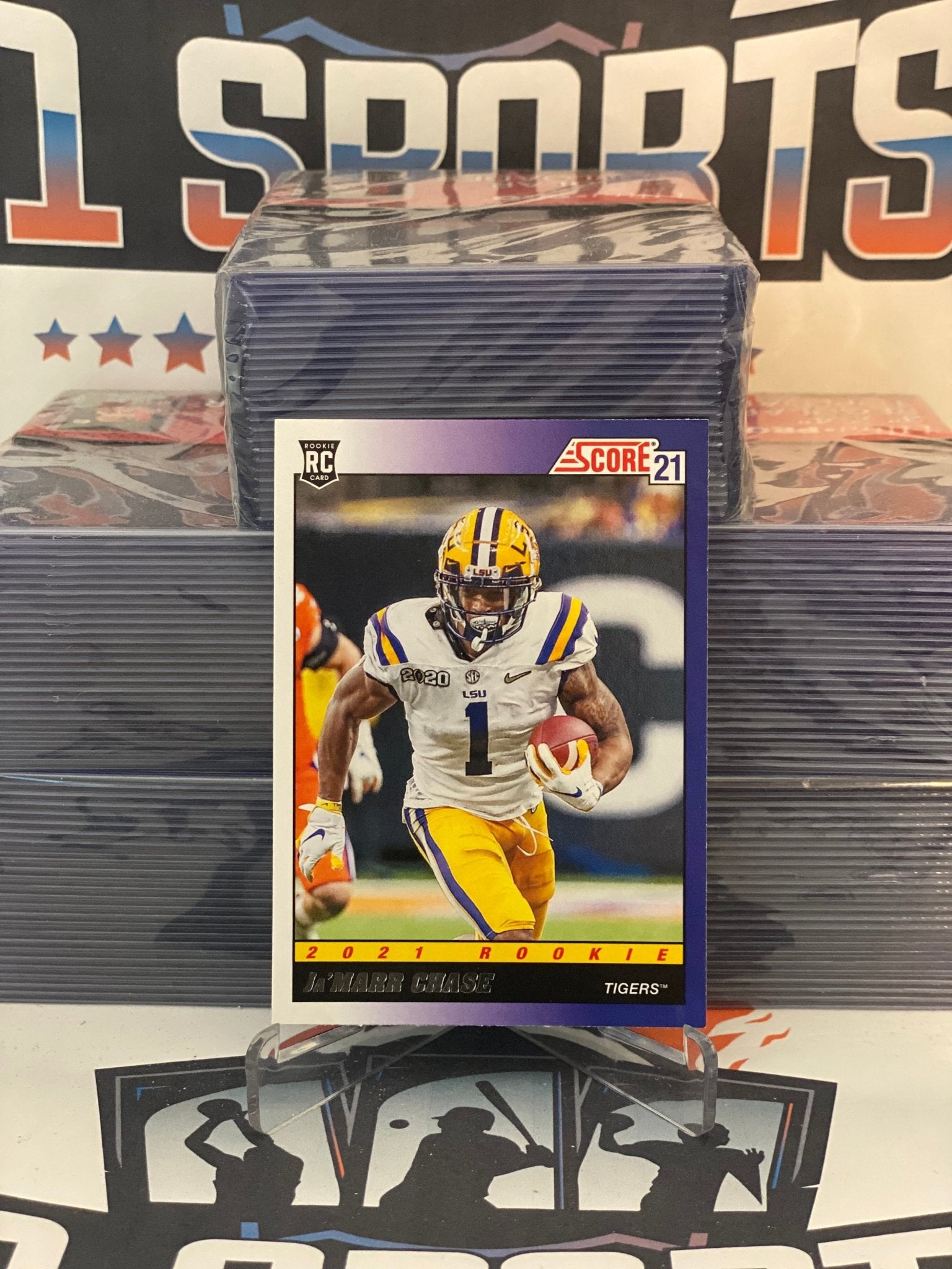 2021 Score (1991 Throwback) Ja'Marr Chase Rookie #TB5 – $1 Sports Cards