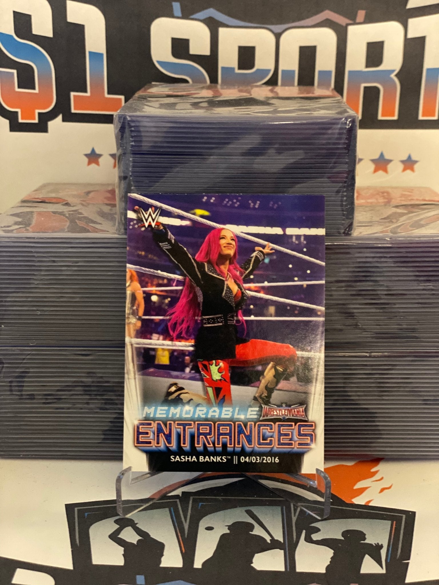 2021 Topps WWE (Memorable Entrances) Sasha Banks #ME-8 – $1 Sports Cards
