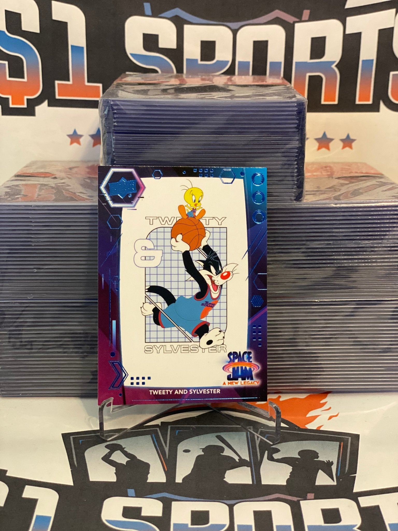 2021 Upper Deck Space Jam (Blue) Tweety & Sylvester #27 – $1 Sports Cards