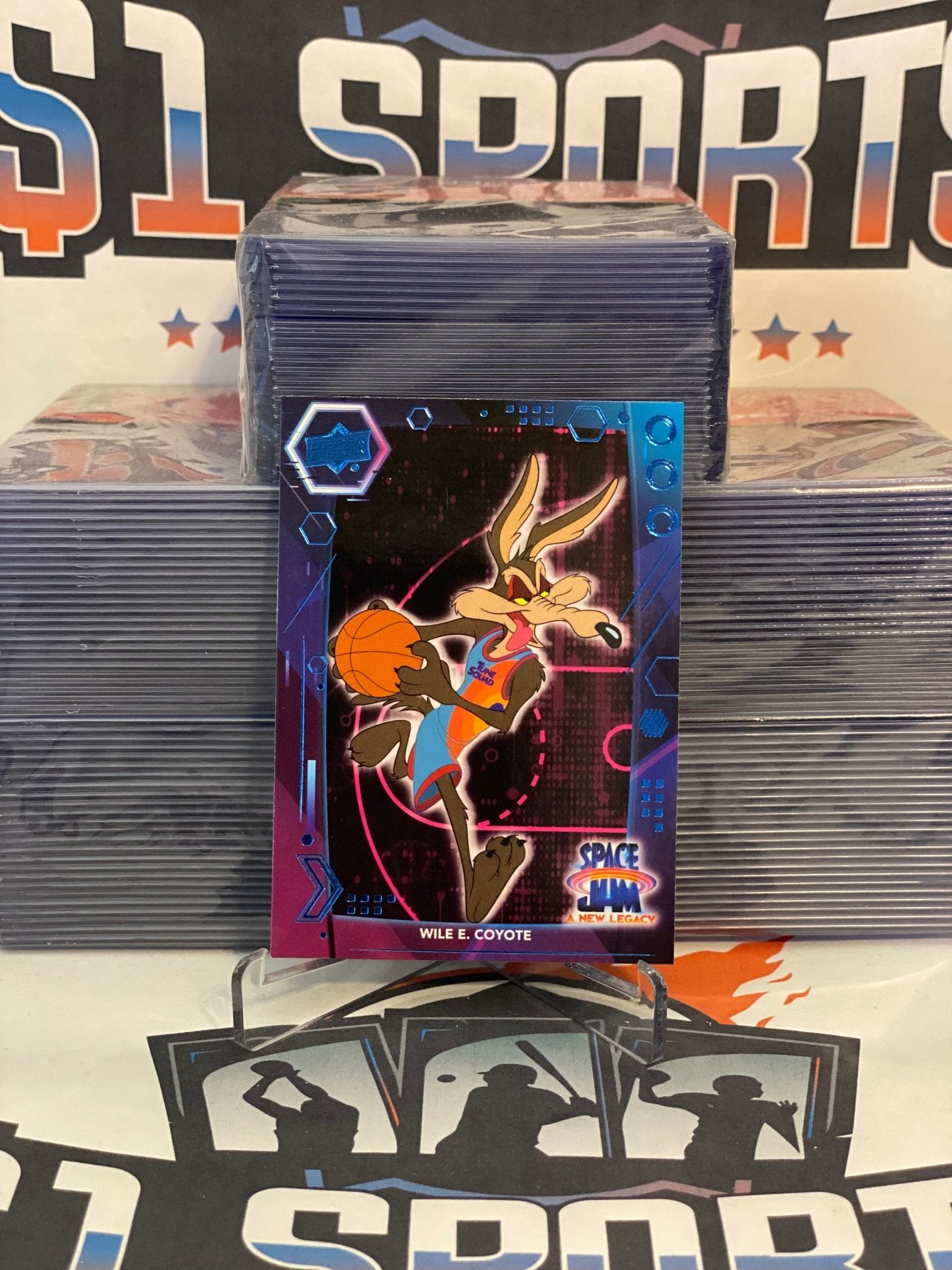 2021 Upper Deck Space Jam (Blue) Wile E. Coyote #2 – $1 Sports Cards