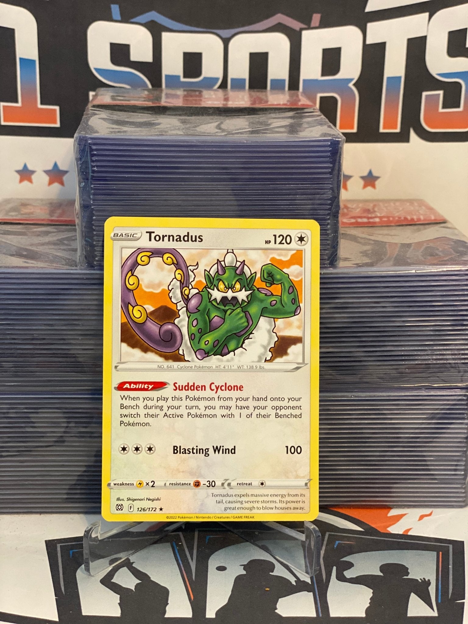 Pokemon TCG: Brilliant Stars - Tornadus (Rare) #126 – $1 Sports Cards