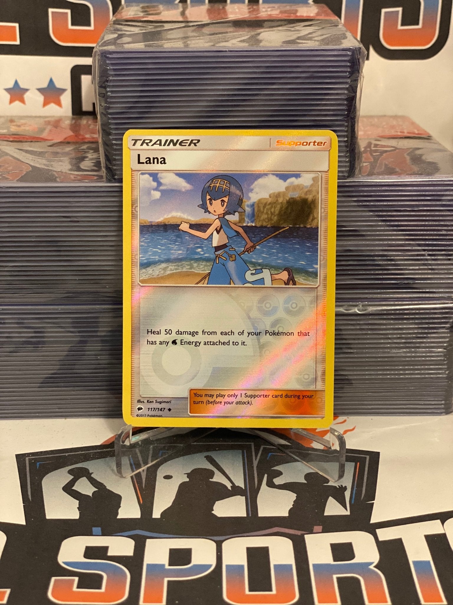 Pokemon TCG: Burning Shadows - Lana (Holo, Uncommon) #117 – $1 Sports Cards