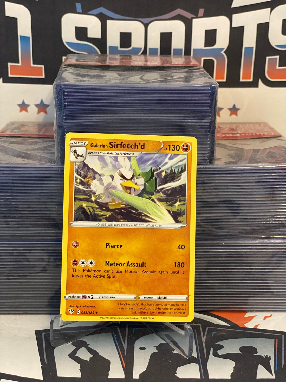 Pokemon TCG: Darkness Ablaze - Galarian Sirfetch'd (Rare) #98 – $1 ...
