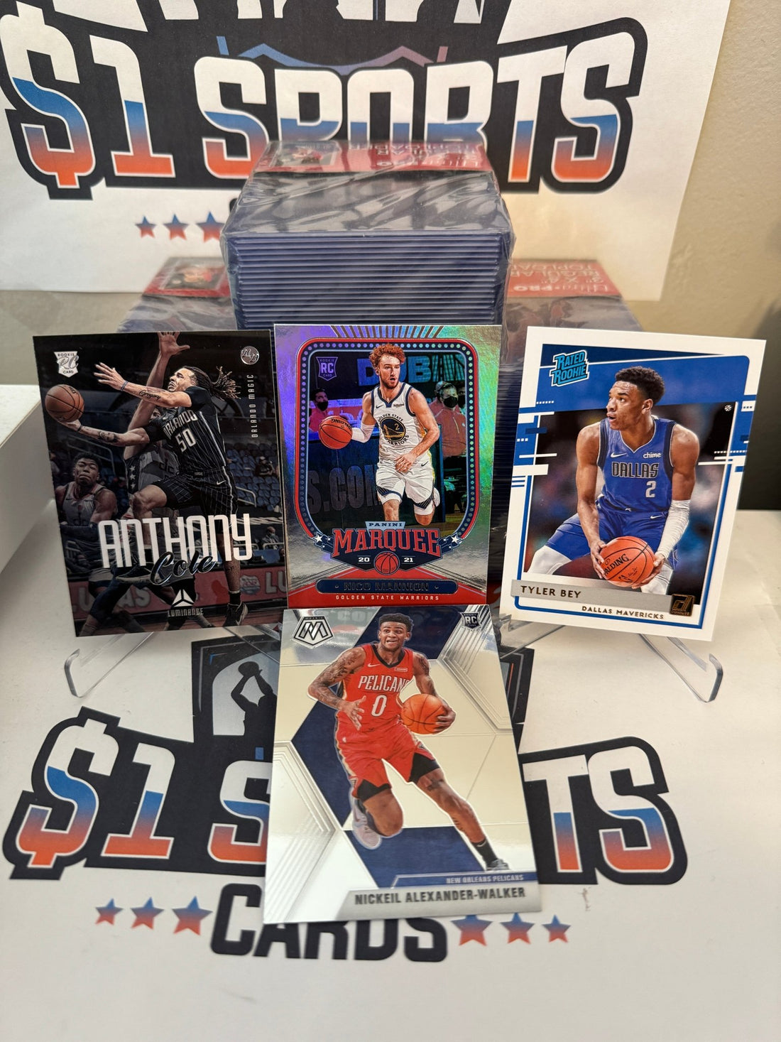 Random NBA Basketball 🏀 Rookie Card 🔥 Mystery Stacks – $1 Sports Cards